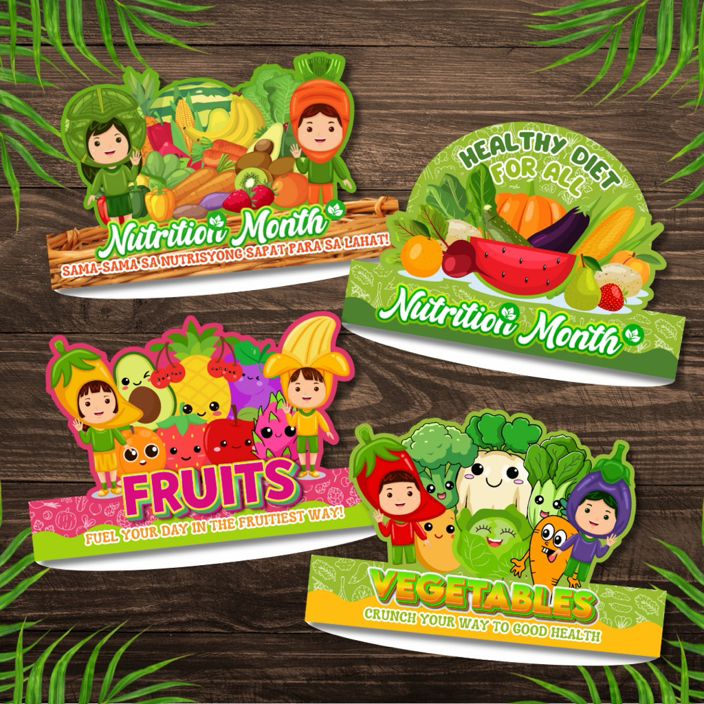 Fruits and Vegetables Headdress for Nutrition Month | Shopee Philippines