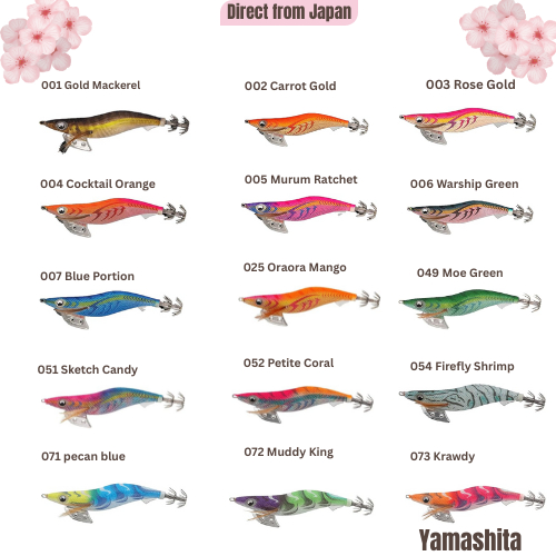 YAMASHITA Egi King/ Egi-oh Squid fishing Lure jig K Lure No2.5 No.3 ...