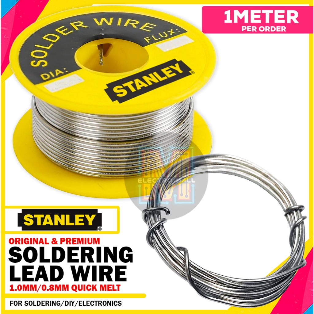 STANLEY Quick Melt Soldering Lead Solder Lead Wire 0.8mm 1.0mm ( 1 ...