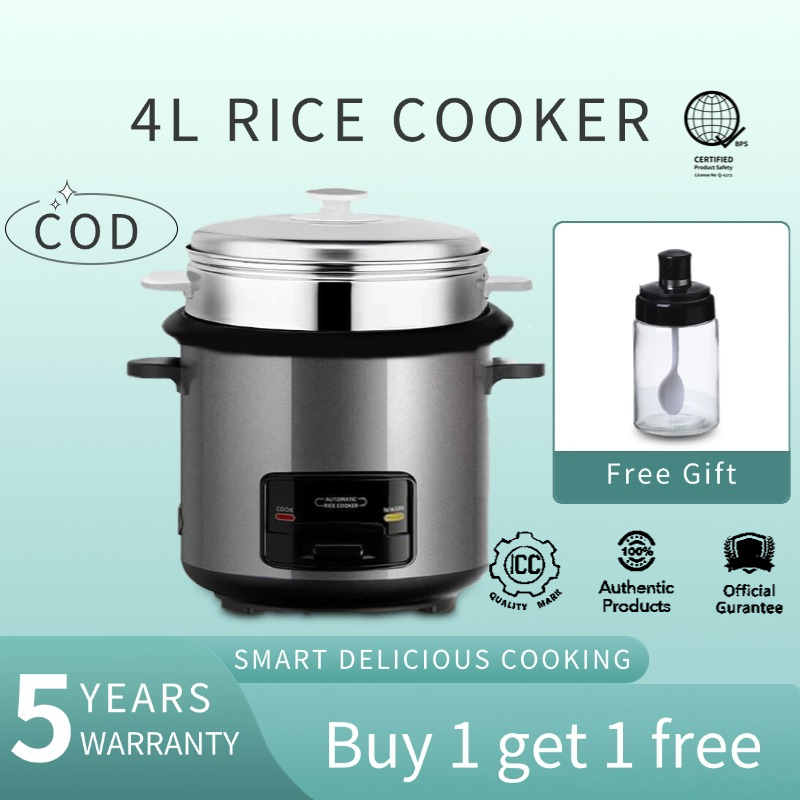 multi-functional rice cooker 4L with steamer Household non-stick heat ...