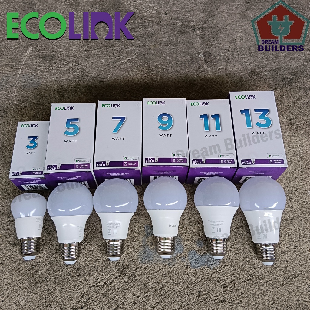 ECOLINK ORIGINAL LED BULBS DAYLIGHT HD- TLS | Shopee Philippines