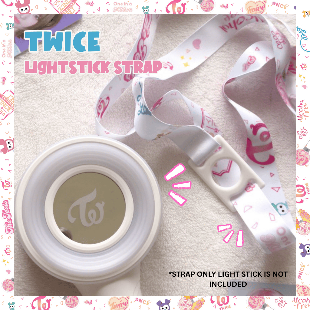 TWICE Candybong Lightstick Strap Lanyard Adjustable Strap Holder Light ...