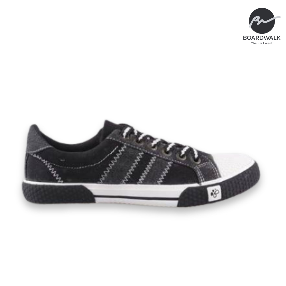 Boardwalk Elijah Men's Casual Shoes - Black and White Design in White ...