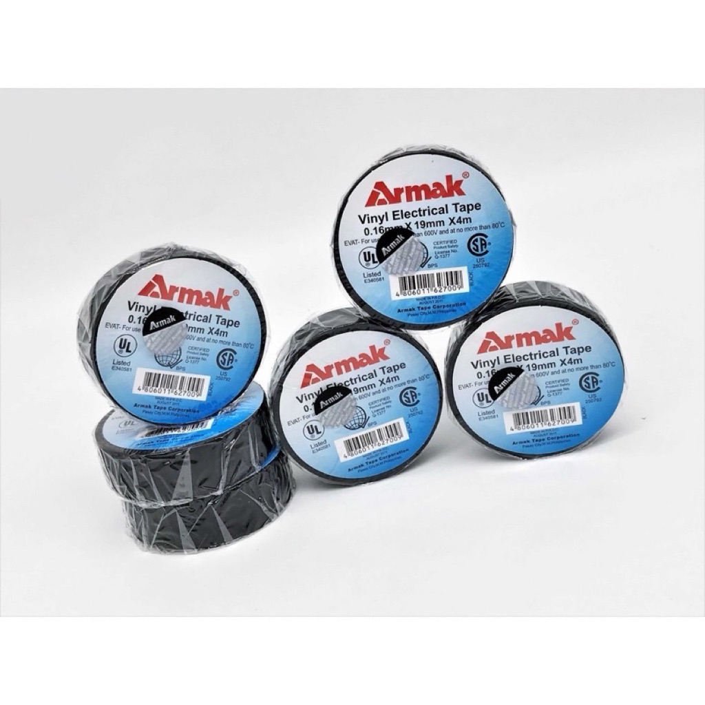 10 PCS Armak Vinyl Electrical Tape 4m 8m 16m | Shopee Philippines