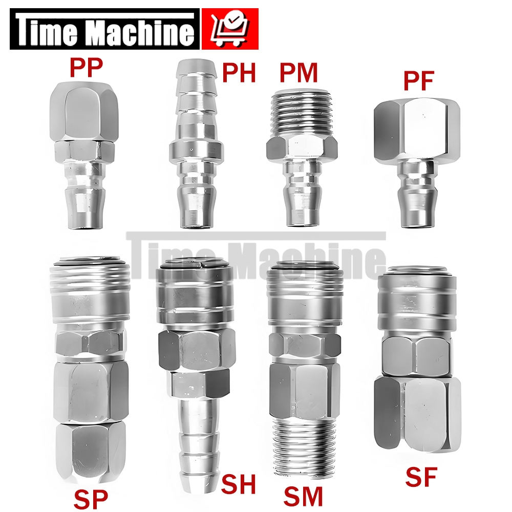Air Hose Quick Connect Pneumatic Coupler Compressor Hose Coupler PP,PF ...