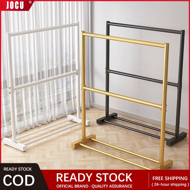 Metal drying rack Double Layer 60/100/120/150cm Metal bedroom Clothes ...