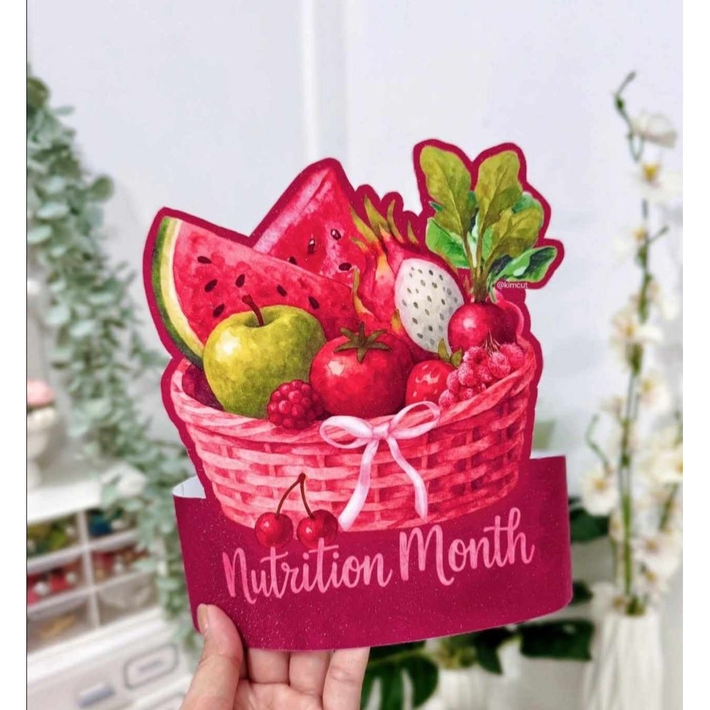 Nutrition Month Hat ON HAND READY TO SHIP Headdress for Kids Laminated ...