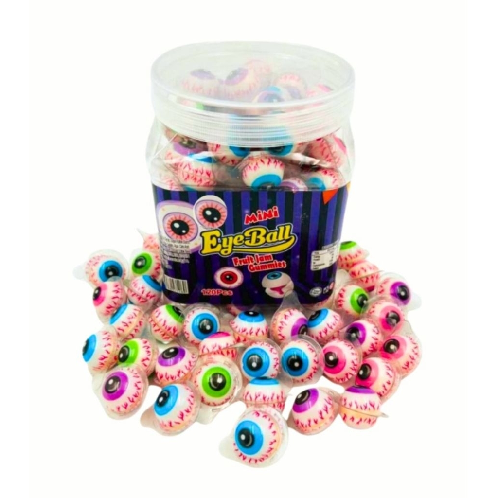 Mini Eyeball Gummy Jam 120pcs per Jar | Shopee Philippines