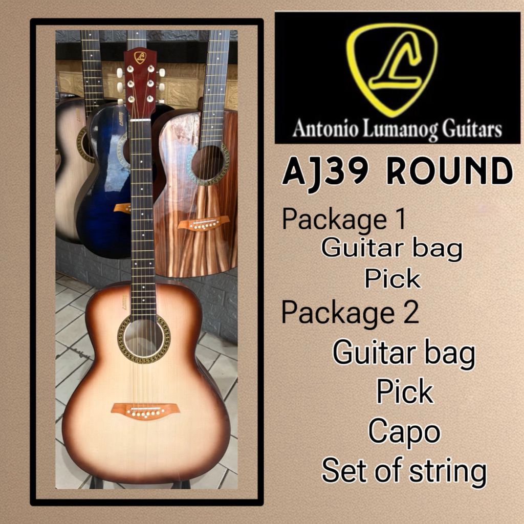 AJ39r Lumanog acoustic guitar by: Antonio Lumanog suitable for kids ...