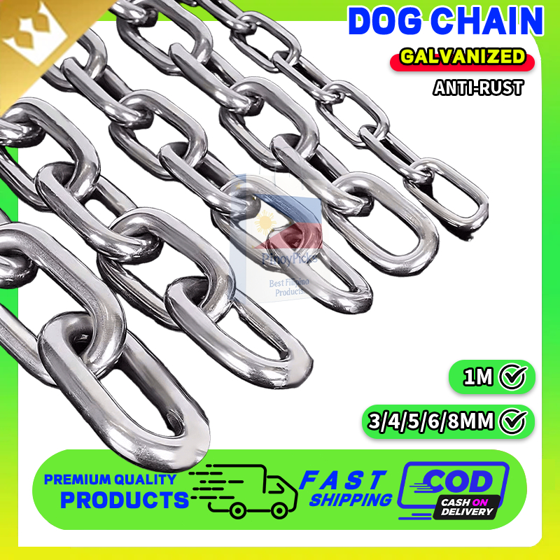 Heavy duty Galvanized iron chain kadena pet chain dog chain 3MM/4MM/5MM ...