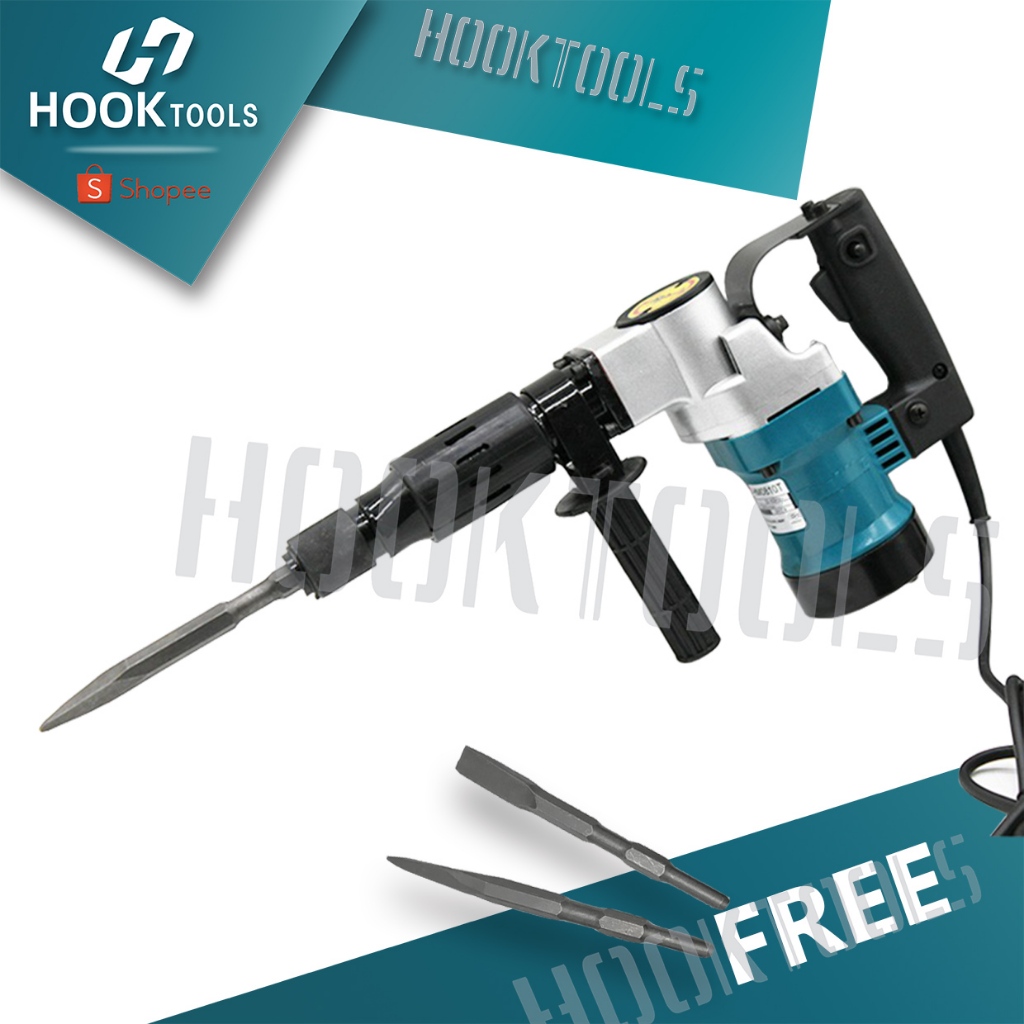 HOOK HM0810 Demolition Hammer / Chipping Gun (900W) | Shopee Philippines