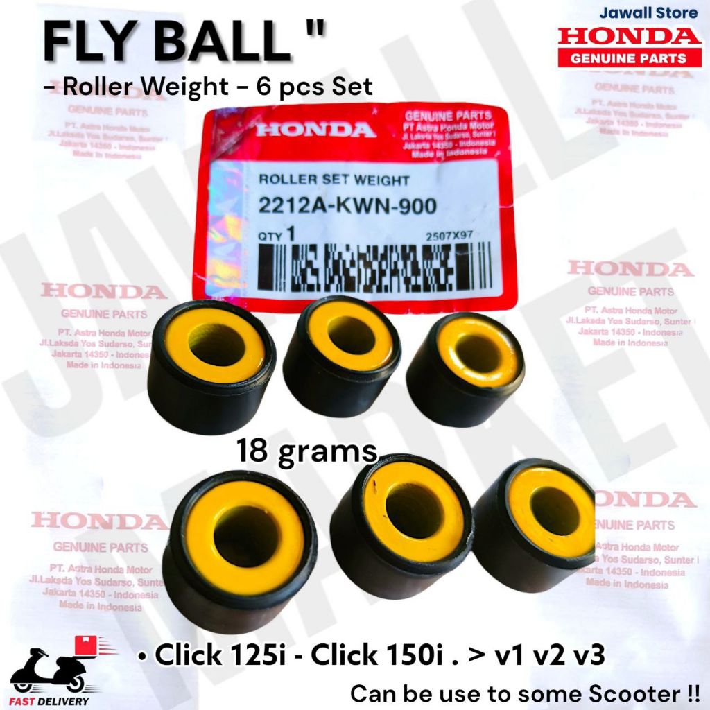 Honda Flyball Set (Roller Weight) – Compatible with Honda Click 125i ...