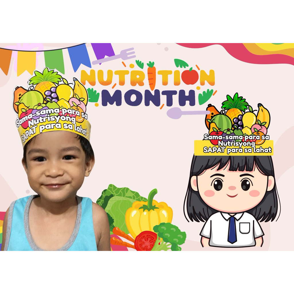 Nutrition Month Hat/Headband Costume Design for Kids | Shopee Philippines