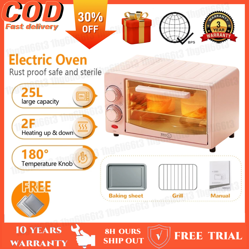 BAB Oven 25L Electric Oven Multipurpose Double Layer Kitchen Baking ...