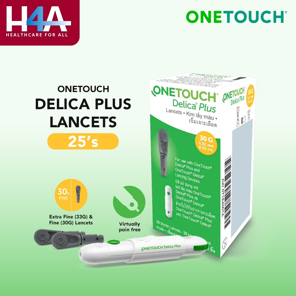OneTouch Delica Plus Lancets 25's | Shopee Philippines