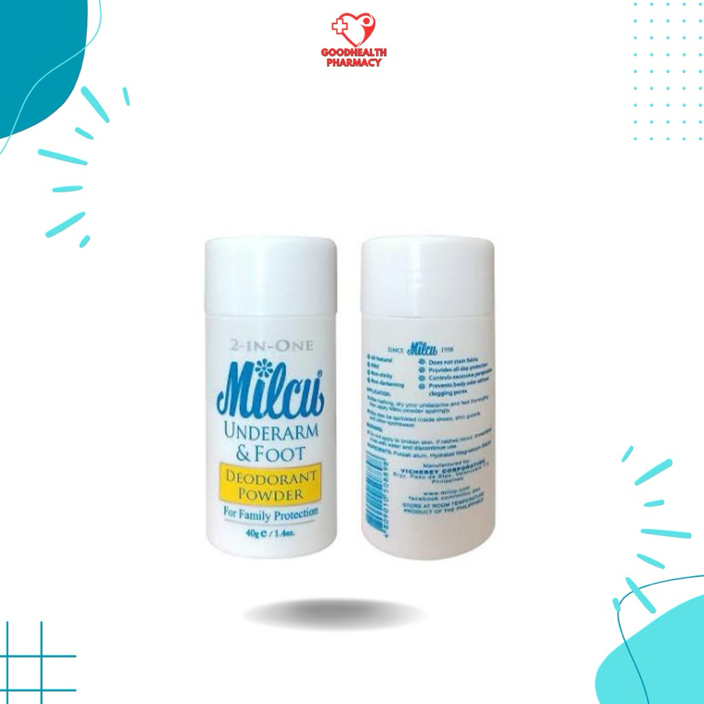 MILCU POWDER UNDERARM & FOOT DEODORANT | Shopee Philippines