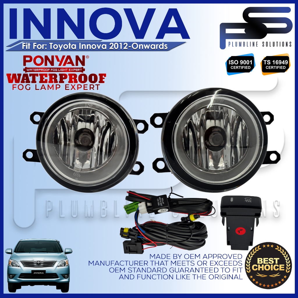 Toyota INNOVA 2012 2013 2014 2015 Fog Light / Foglight or Foglamp / Fog ...