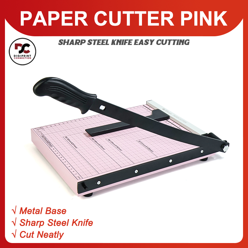Officom Paper Cutter Metal A4 Pink | Shopee Philippines