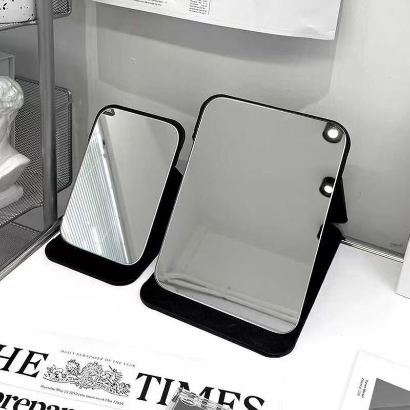 Portable Folding Desktop Makeup Mirror Adjustable Stand Mirror Vanity ...