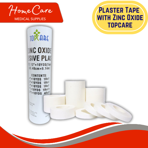 TOPCARE Plaster Tape (Asstd. sizes) with Zinc Oxide | Zinc Oxide ...