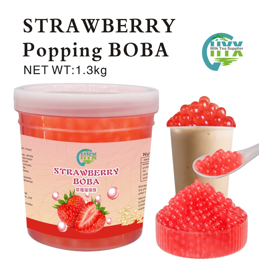 FLAVOR POPPING BOBA, milk tea, fruit tea, sinkers, quality product 1 ...