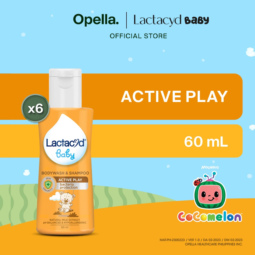 Lactacyd Baby Active Play - 2in1 Body Wash and Hair Shampoo 60mL ...