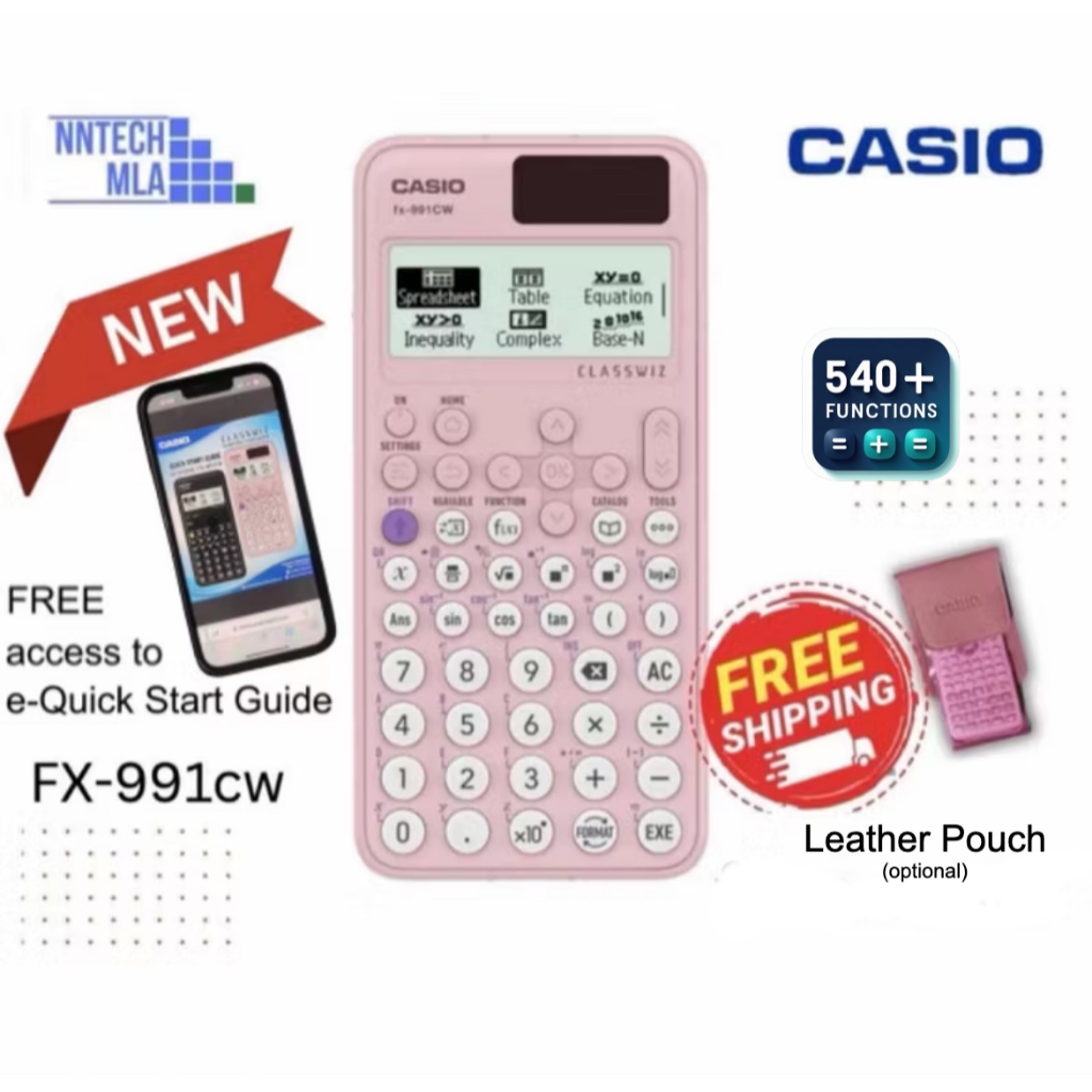 Casio Fx991CW Classwiz Scientific Calculator In Pink - NEW SERIES with ...