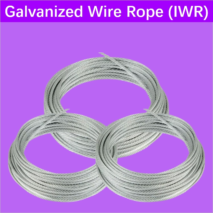 Mago 15-20 Meters 12mm Galvanized Steel Wire Rope (Wire Type 6x19+IWR) Iron Core Wire Rope ...
