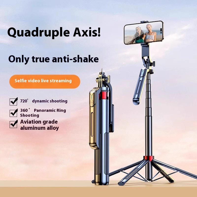 Upgraded 1.8M Four Corner Selfie Stick 360°Rotation Gimbal Stabilizer ...
