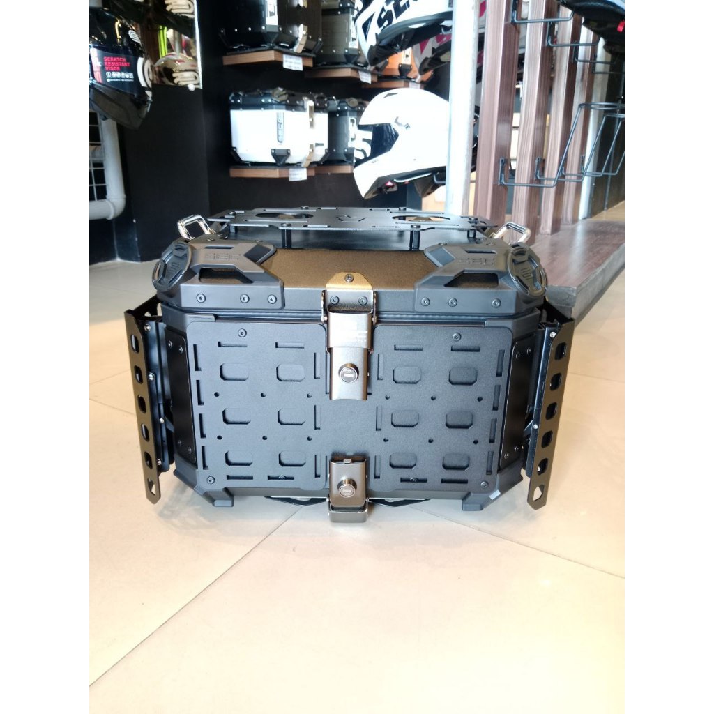 45L CAMPER ALLOY BLACK TOP BOX | Shopee Philippines