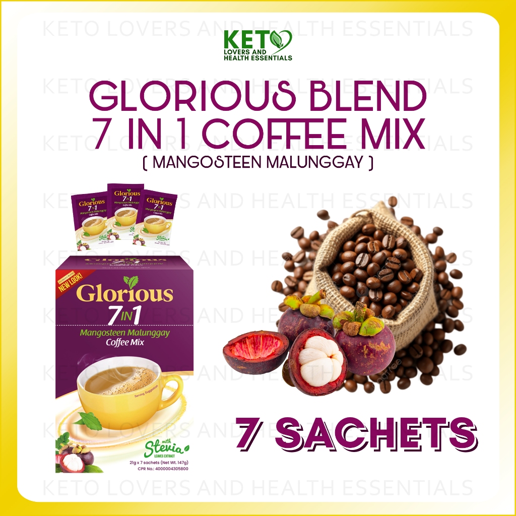 Glorious Blend 7 IN 1 COFFEE MIX (7s) — with Stevia, Non-Acidic, No ...