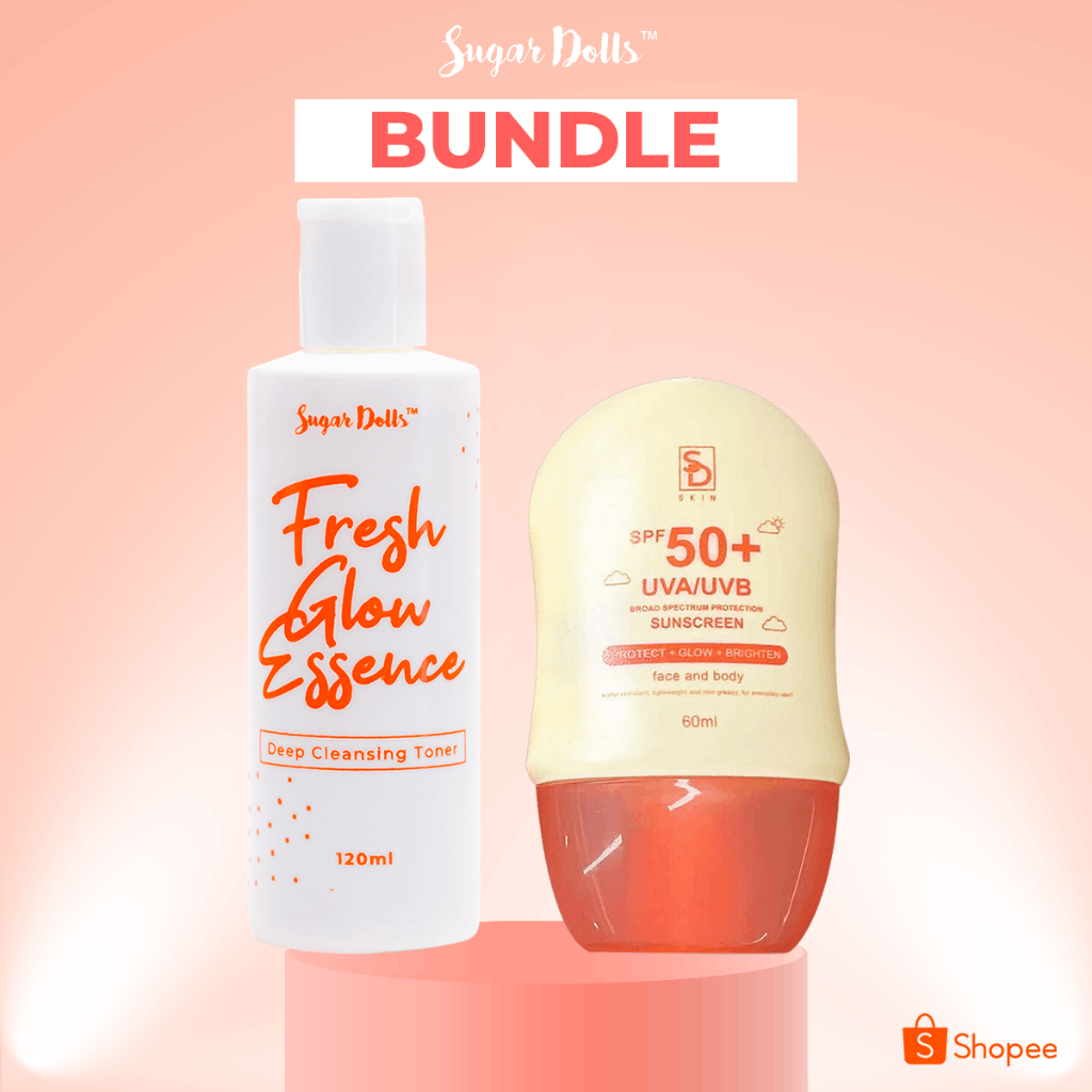 Sugar Dolls 60ml Sunscreen + Fresh Glow Essence Toner 120ml The ...