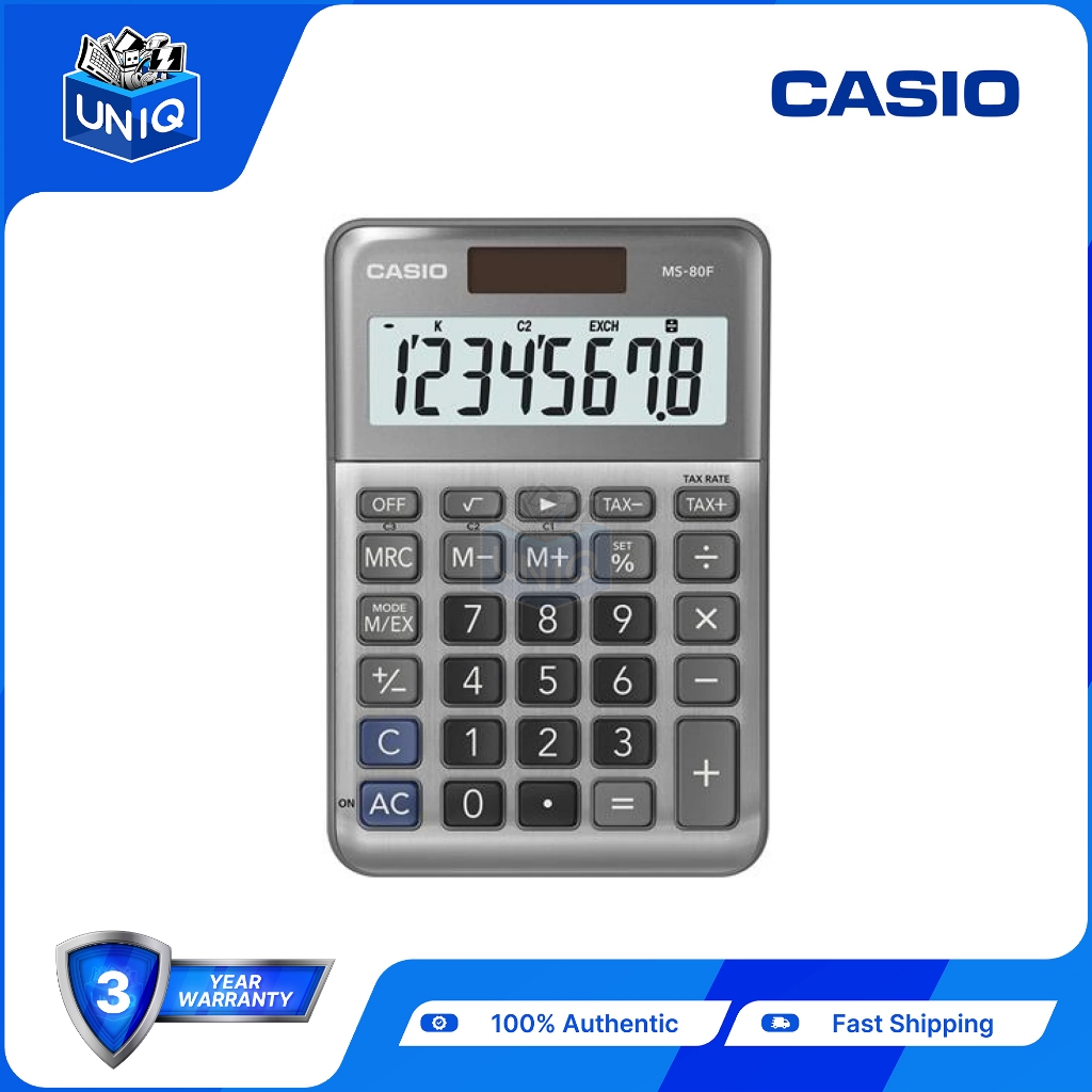 Casio MS-80F Mini Desk Type Calculator | Shopee Philippines