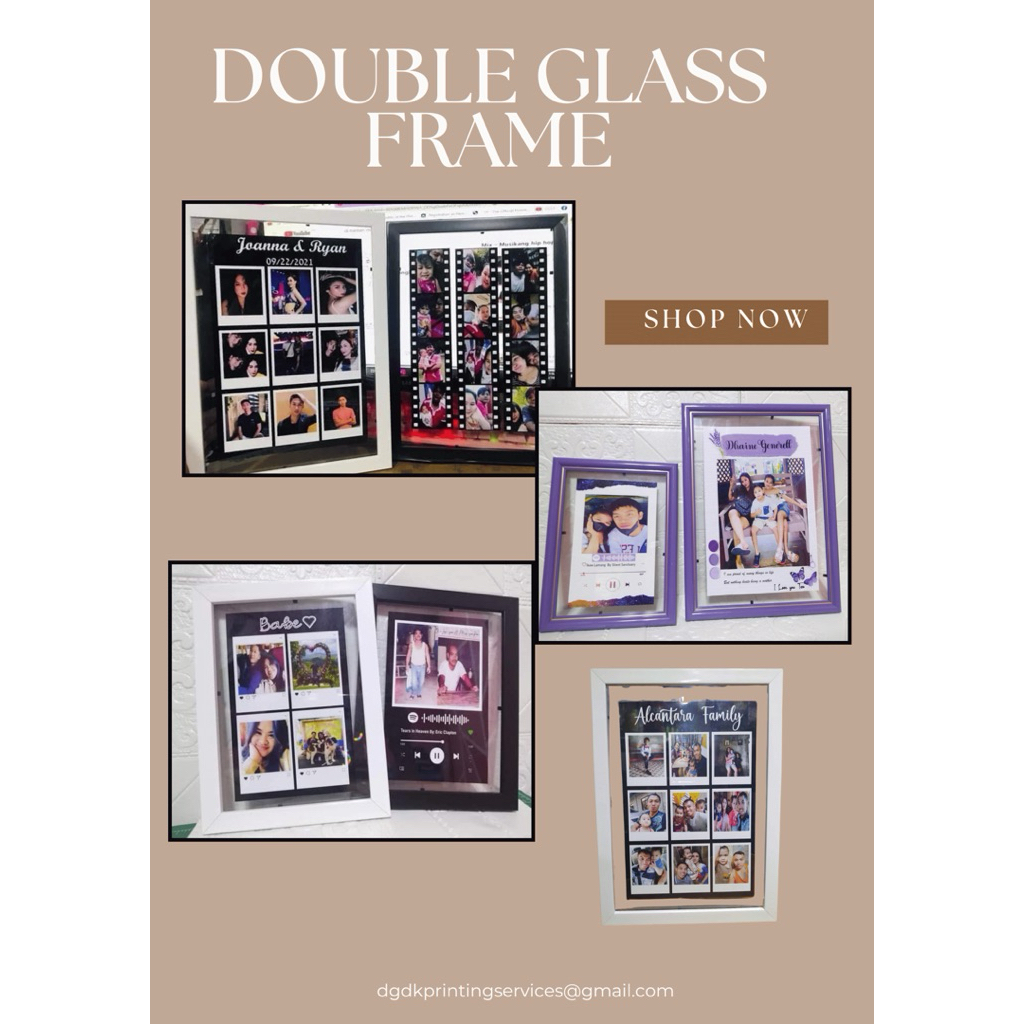 DOUBLE GLASS FRAMESS ( frame for Toga picture , couple picture family ...