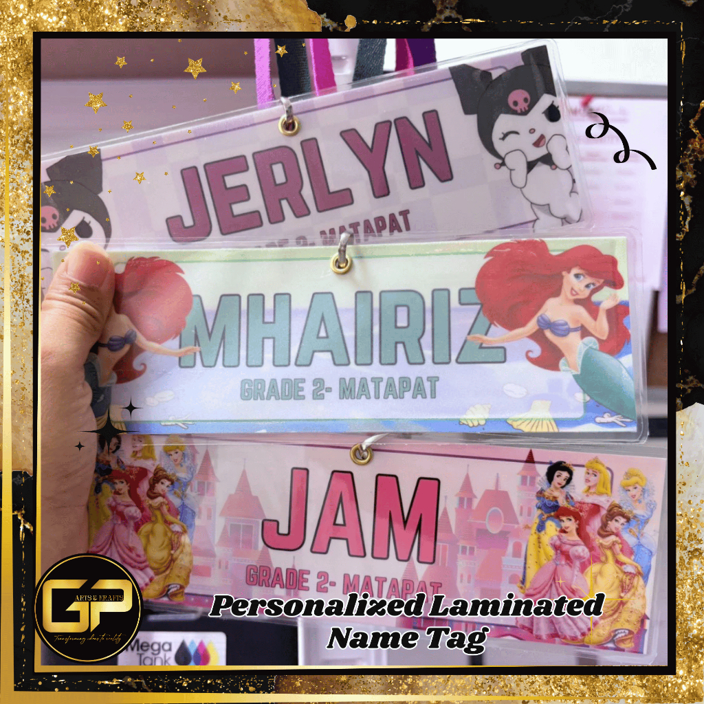 Personalized Laminated Name Tag for Kids | Shopee Philippines