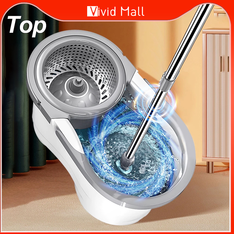 Vivid 360 Rorating Map Spin Mop with Squeezer Heavy Duty Tornado Mop ...