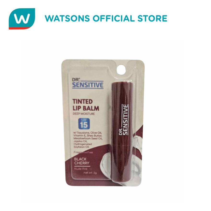 DR SENSITIVE Tinted Lip Balm SPF15 Black Cherry 3g | Shopee Philippines