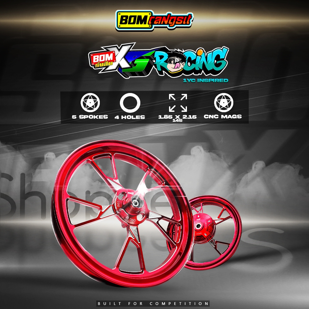 Bom Rangsit X Gracing 1YC | CNC Cuts 5 Spokes Motorcycle Accessories ...