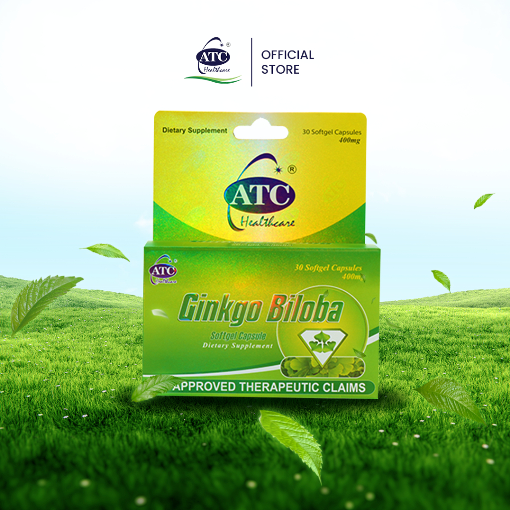 ATC Ginkgo Biloba 30’s Brain Enhancement Improve Memory Intelligence ...