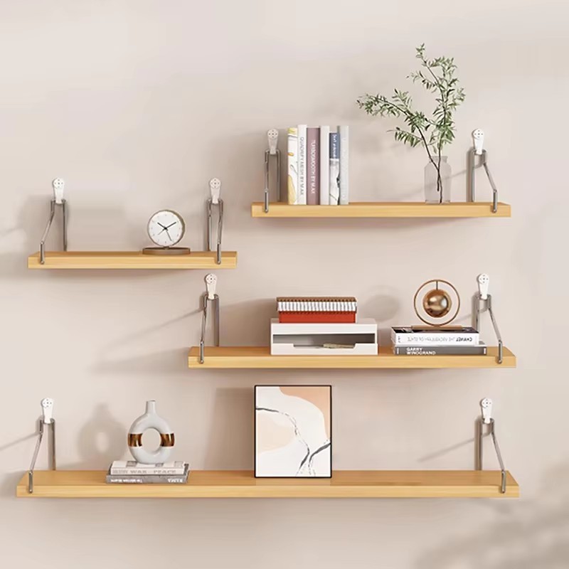 Wall Storage Rack Solid Wood 3 Pcs Wall Storage Panels Interior ...