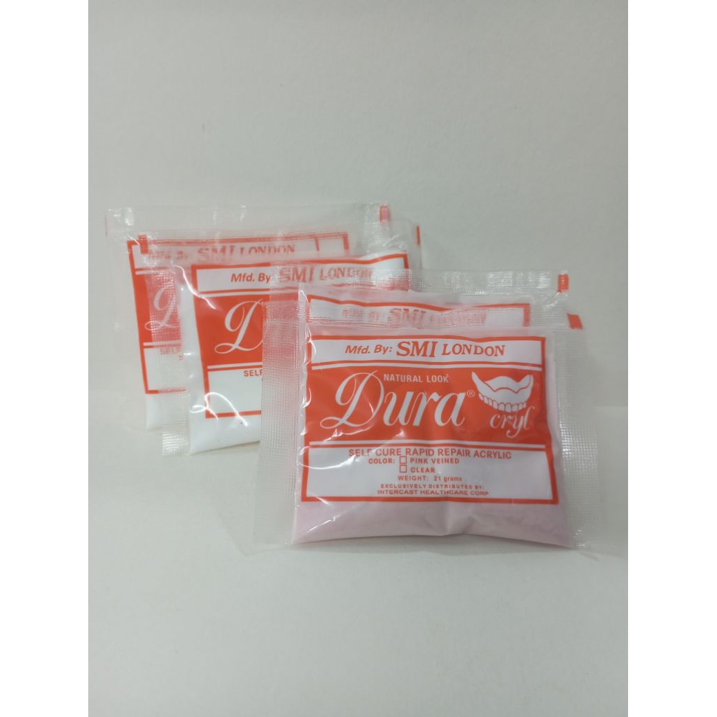 Dura Self Cure Denture Acrylic Resin Powder Polymer ( 21g ) Pink ...