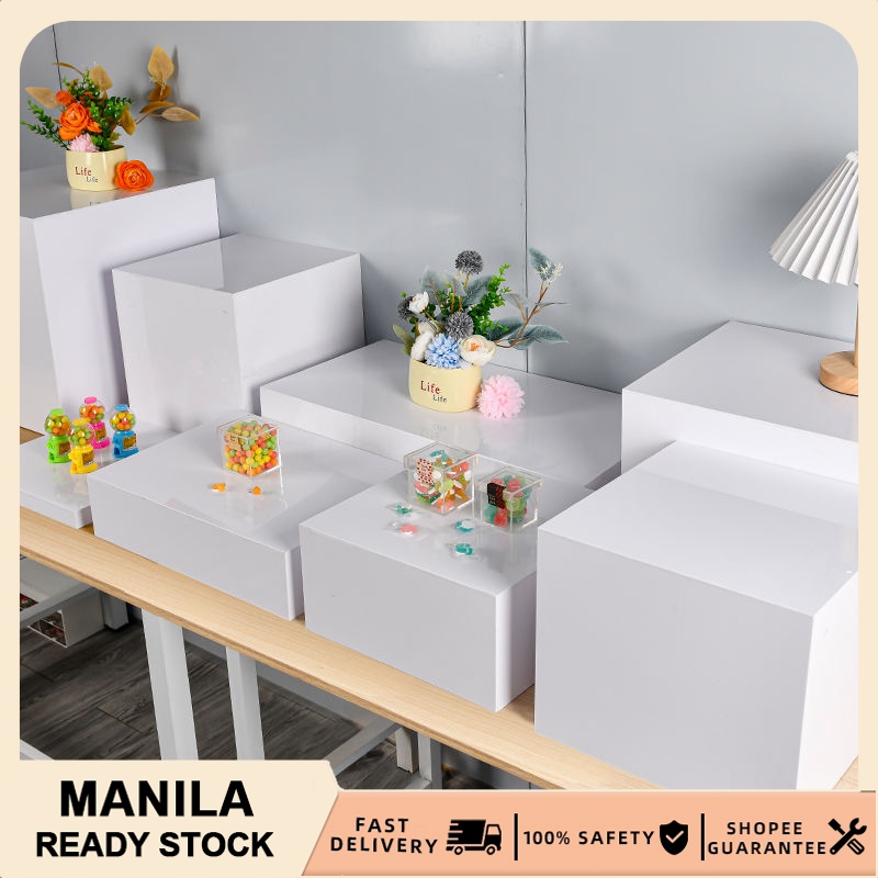 Carabao 6 Pieces Buffet Riser Acrylic Cube Display Nesting for Cupcake ...