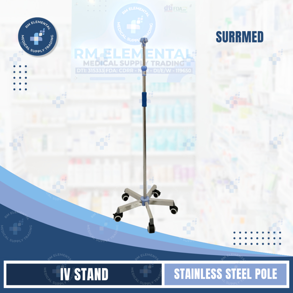 IV Stand Adjustable Bar hooks with Wheels | Shopee Philippines