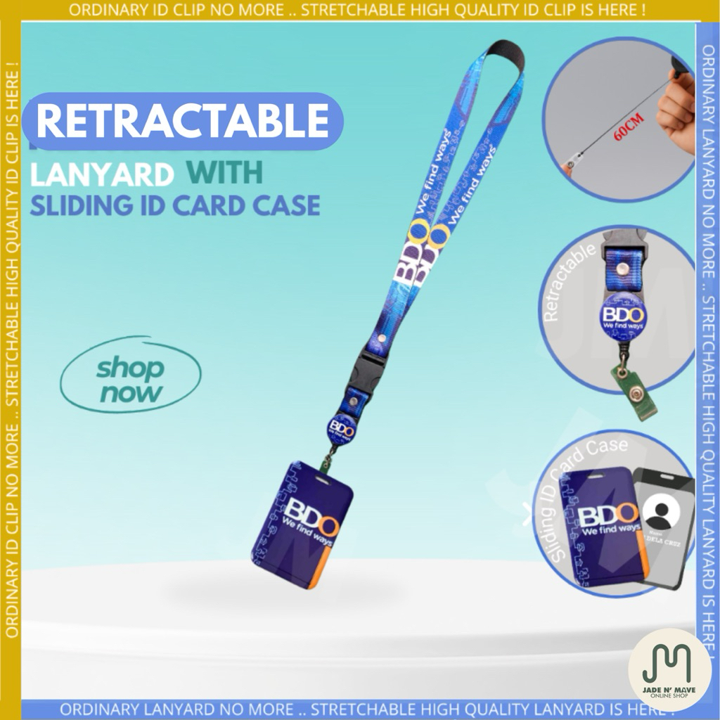 Sliding BDO Stretchable Retractable Lanyard – ID Lace and Sling jnm ...