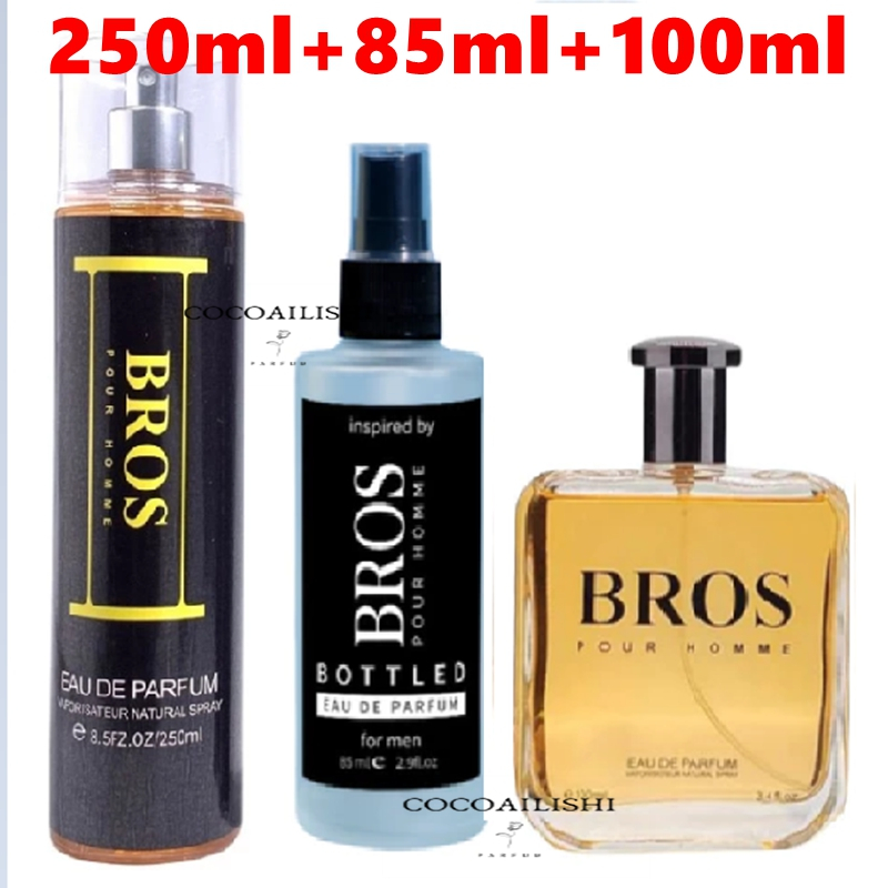 【BUY 1 TAKE 1】Bros Perfume Spray For Men With Box 250ml/100ml /85ml ...