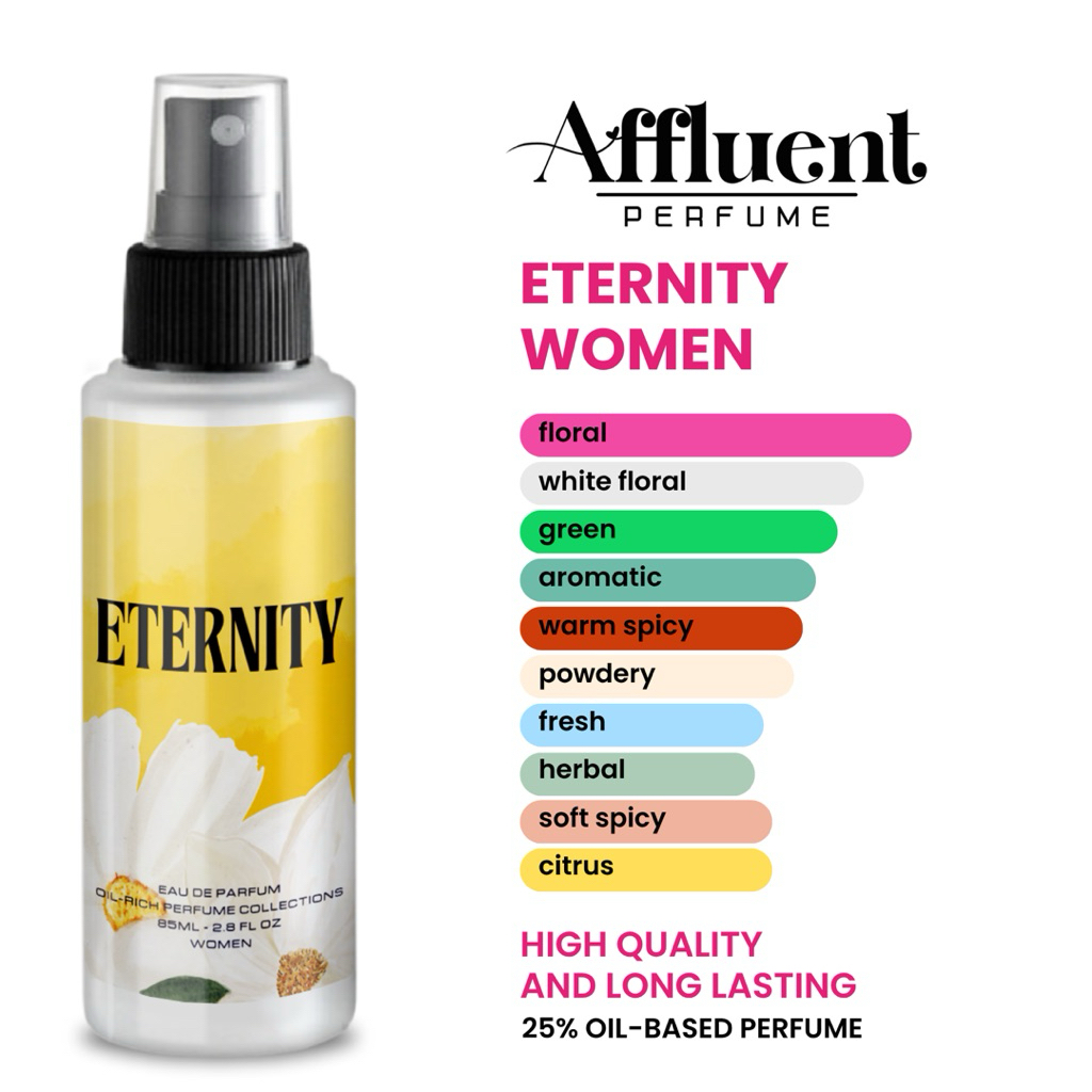 C K Eternity Women OIL BASED PERFUME 85ml Affluent Perfume | Shopee ...