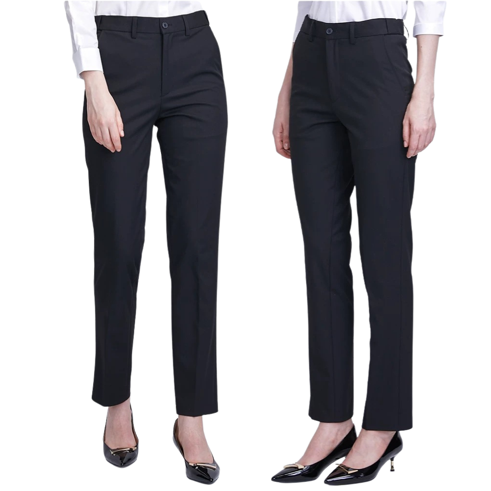 High Waist Black Slacks Pants for Women 25 to 34 Officewear Formal ...