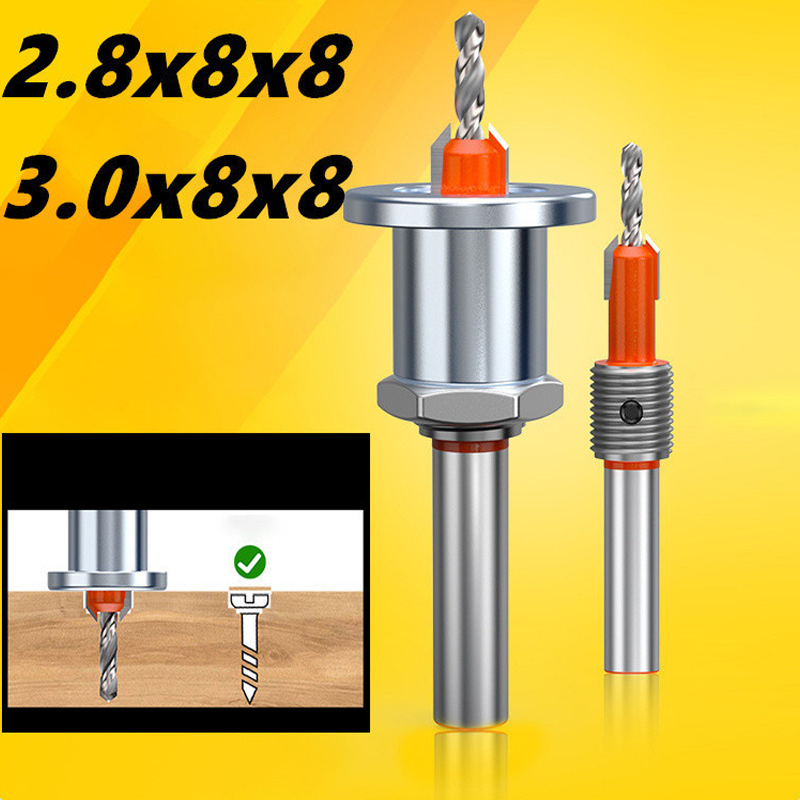 Adjustable Depth Countersink Drill Bit Woodworking Chamfer Screws Hole ...