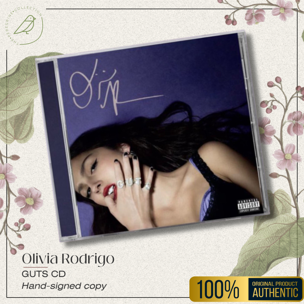 SIGNED Olivia Rodrigo GUTS CD Album (Sealed) Livie Sour Fan Collection ...