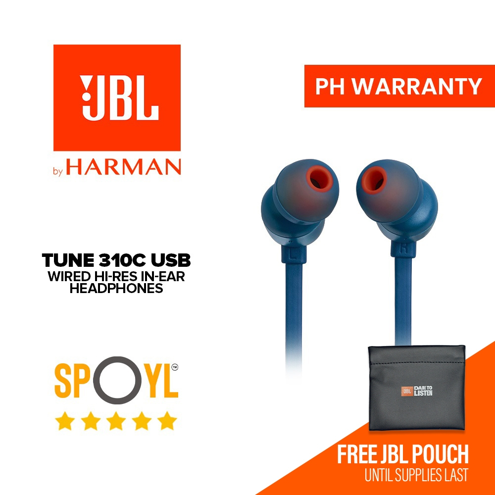 JBL Tune 310C USB Type C | Wired Hi-Res In-Ear Headphones - Spoyl Store ...